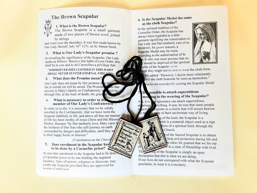 Brown Scapular | Begginers | Enrollment prayers | Catholic | Carmel ...